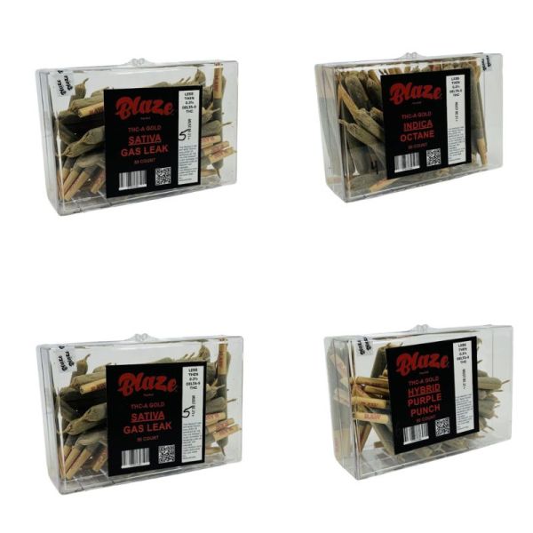 Blaze Gold THC-A Preroll - 1.3 Grams - 50 Counts Per Box