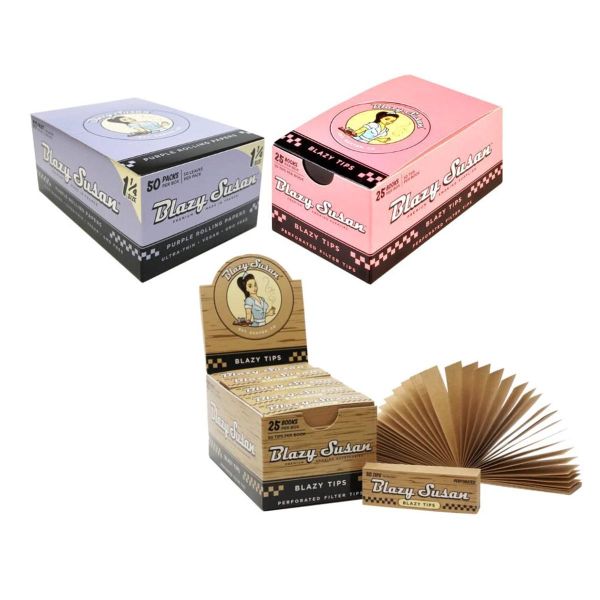 Blazy Susan Perforated Tips - 50 Tips Per Pack - 25 Packs Per Box