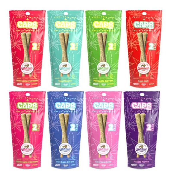 Caps Indoor THC-A Pre-rolls - 1 Gram - 2 Counts Per Pack