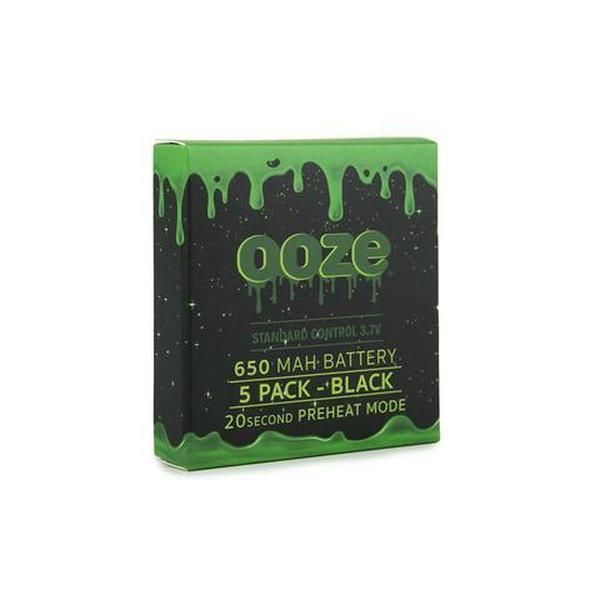 Ooze 650 Mah 3.7v Battery With 20 Second Preheat System - Pack Of 5