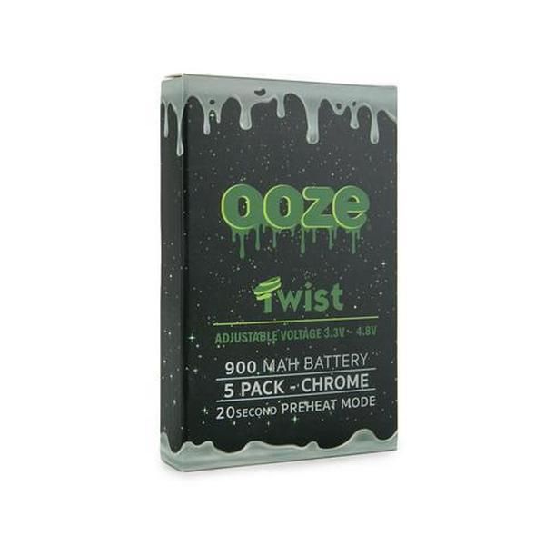 Ooze 900 Mah Twist Battery 3.3v - 4.8v With 20 Second Preheat Mode ...