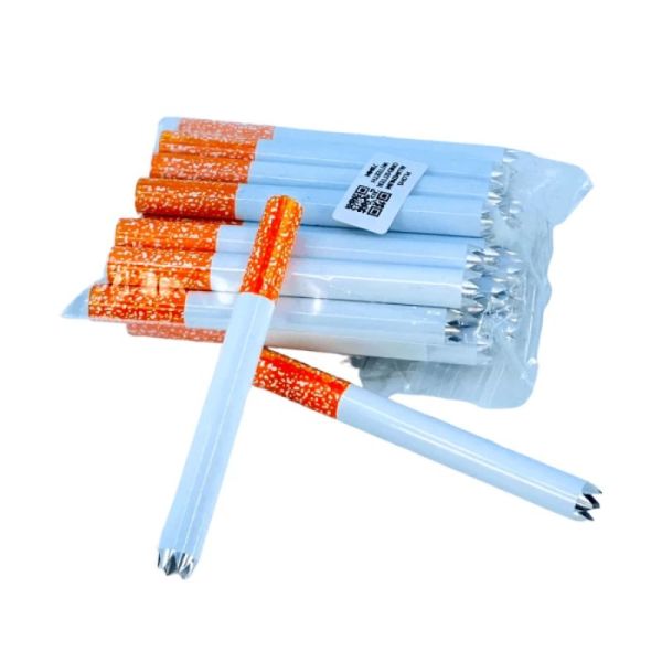 Aluminum Cigarette One Hitter With Teeth 78mm - PLOH5 - 25 Counts Per Pack